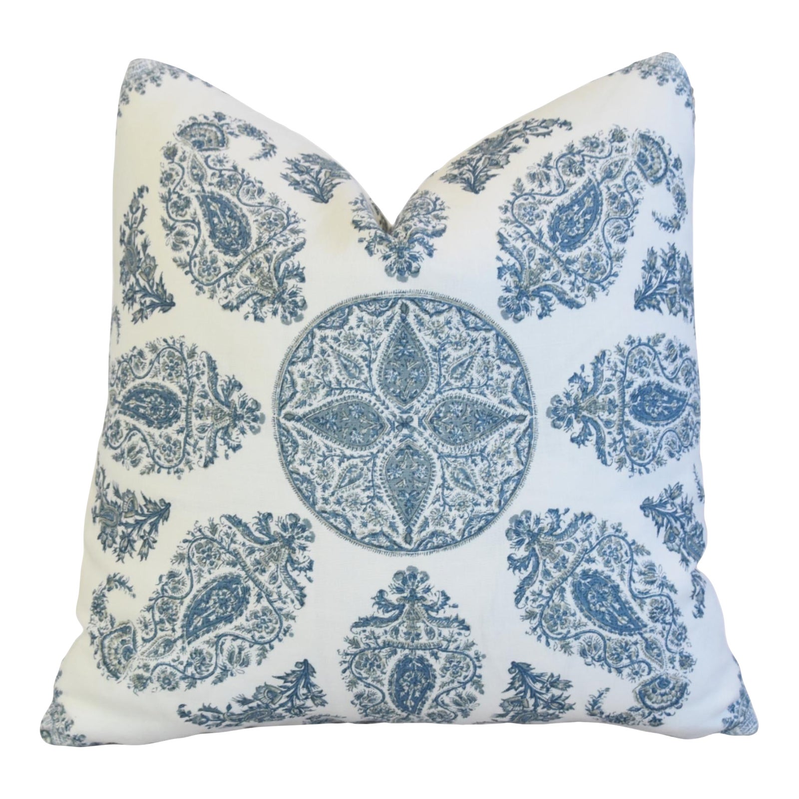 Designer Peter Dunham Paisley Samarkand Feather/Down Pillow 22" Square ...