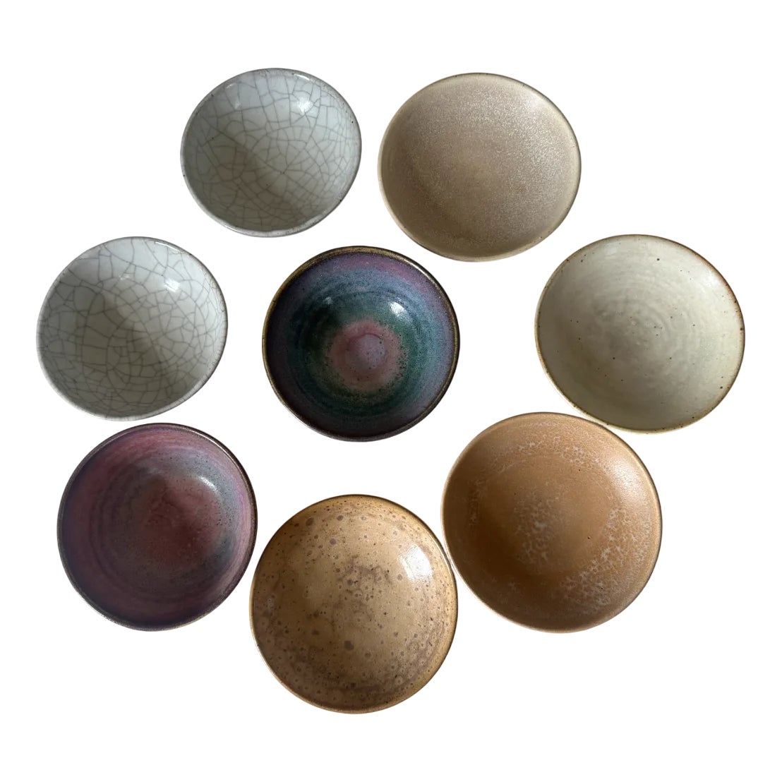 Ceramic Bowls by Harding Black, Set of 8 | Chairish