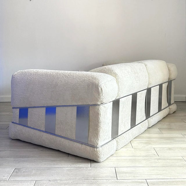 Adrian Pearsall for Craft Assoc. Chrome Caged Sofa | Chairish