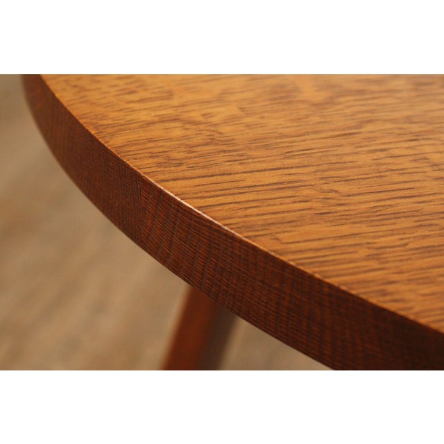 Stickley Mission Collection Oak Gus Tea Table | Chairish