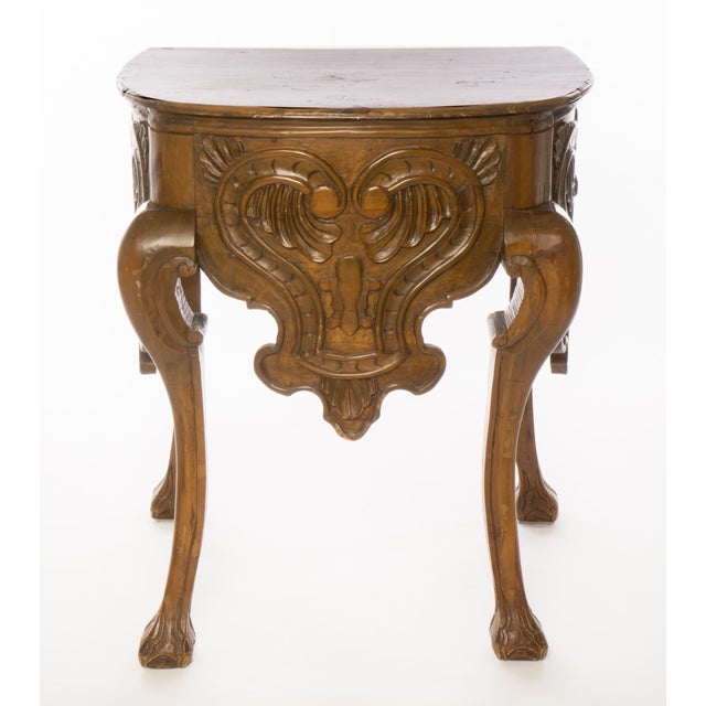 Antique 18th Century Carved Wooden Console Table | Chairish
