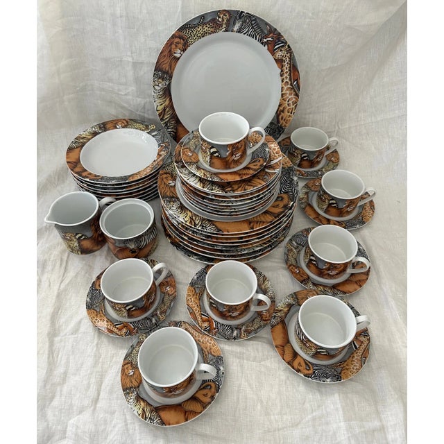 Safari Dinnerware Set- 43 Pieces | Chairish