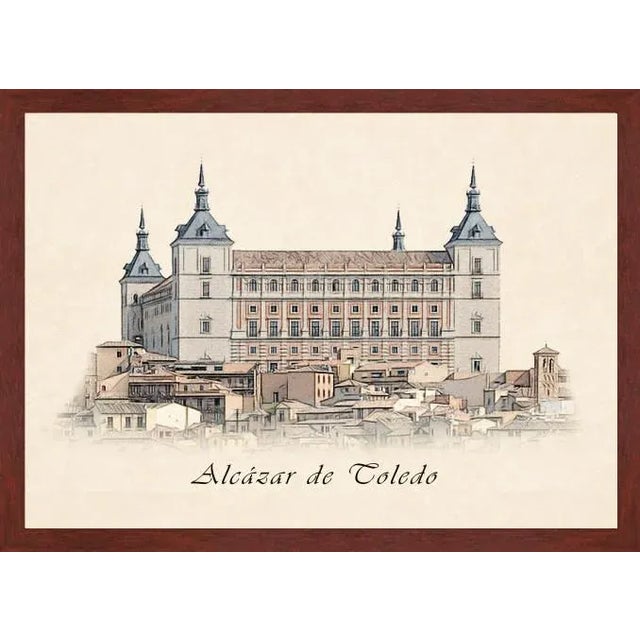 Architectural Castles Set of 7 Framed Prints | Chairish