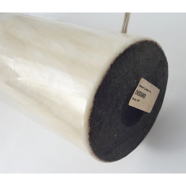 1960s Nessen Studios Marble and Brass Table Lamp Designed by Walter Von ...