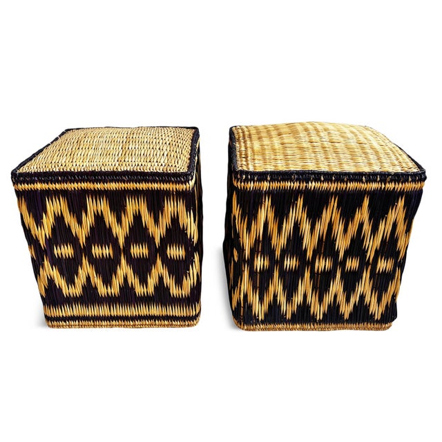 Kuba Cube Stool | Chairish