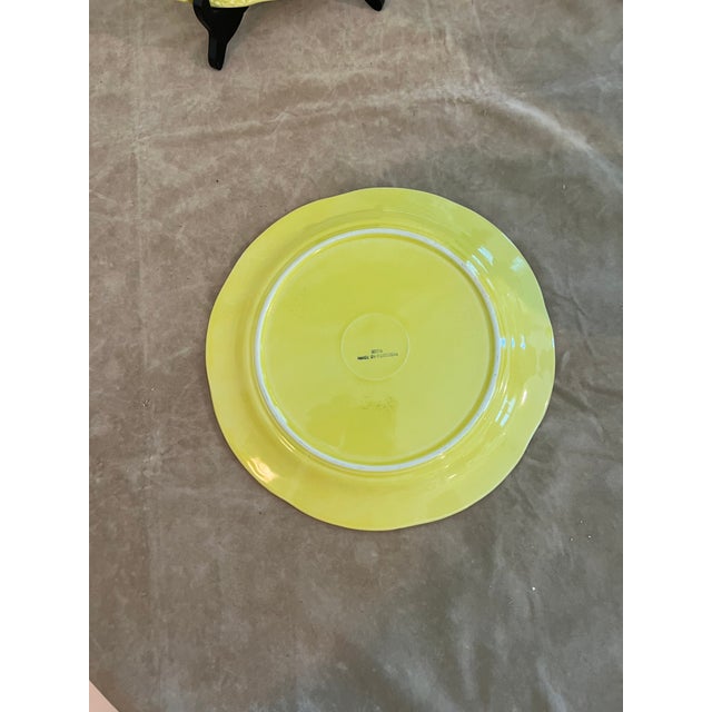 1970s Secla Pantry Yellow Cabbage Gourmet Dinner Plates or Servers ...
