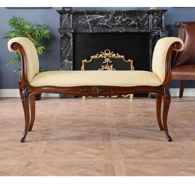 Traditional Oversized Window Bench | Chairish