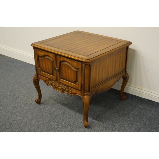 Weiman Furniture Walnut Louis XVI French Provincial 24" Banded Accent ...