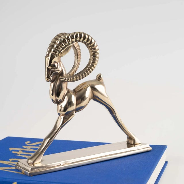 Vintage Brass Ram Figure | Chairish