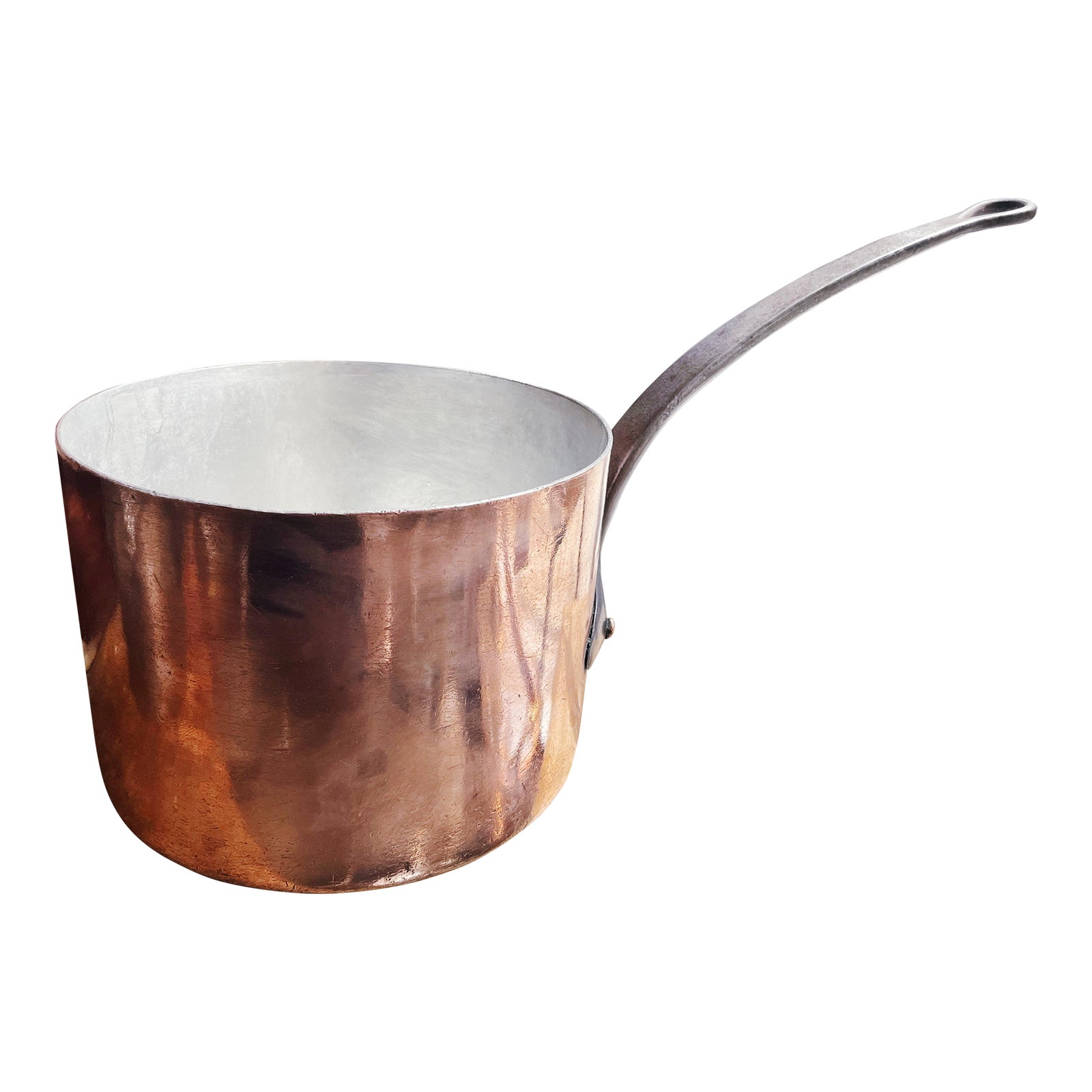 Big Antique French Dehillerin Cockerel Mark Copper Pot | Chairish