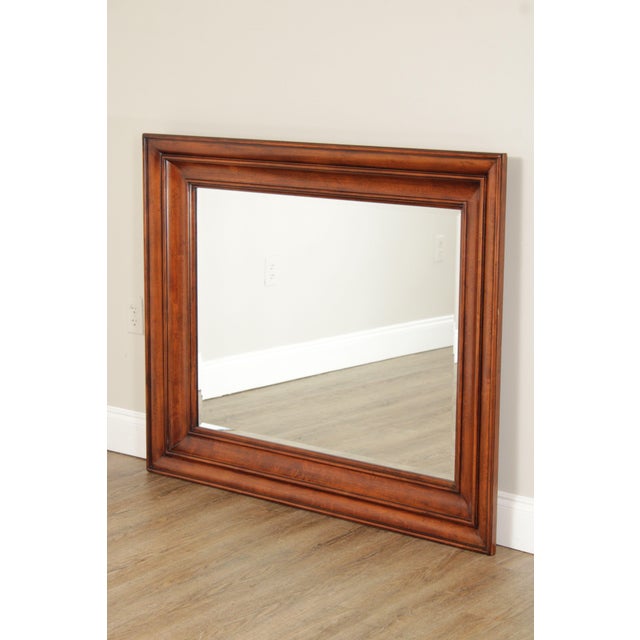 Early 21st Century Traditional Carved Cherry Ogee Frame Wall Mirror ...