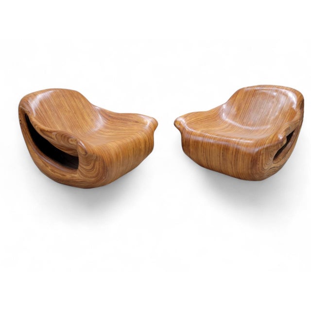 1970s Vintage Modern Strata Chair Styled After Stew - Pair | Chairish