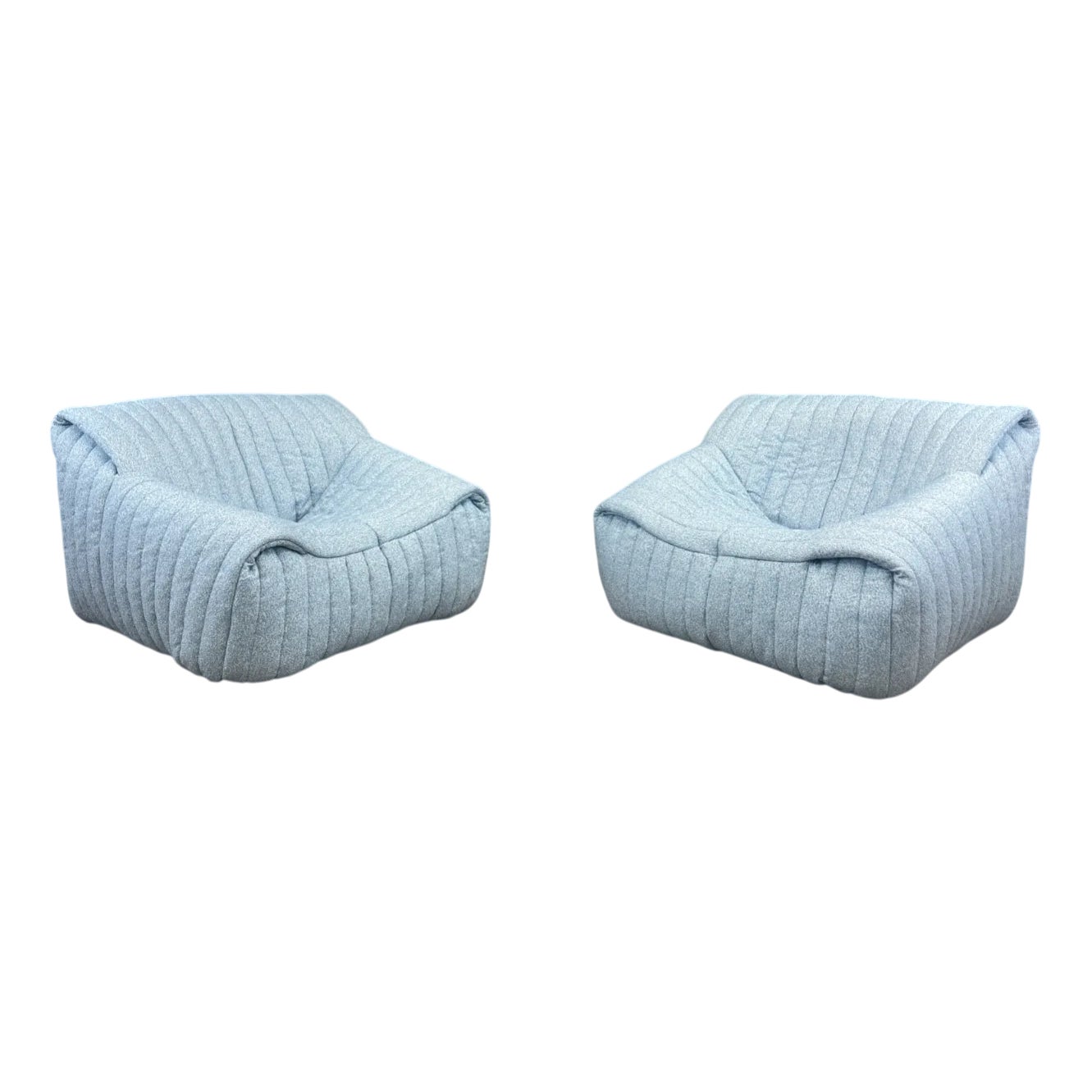 Light Blue Sandra Chair by A.Hieronimus for Cinna | Chairish
