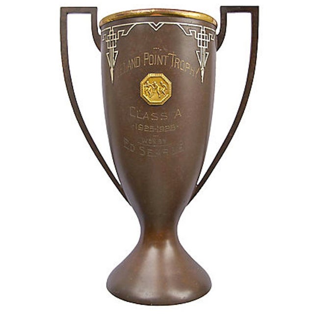 Speed Skating Trophy by Heintz | Chairish