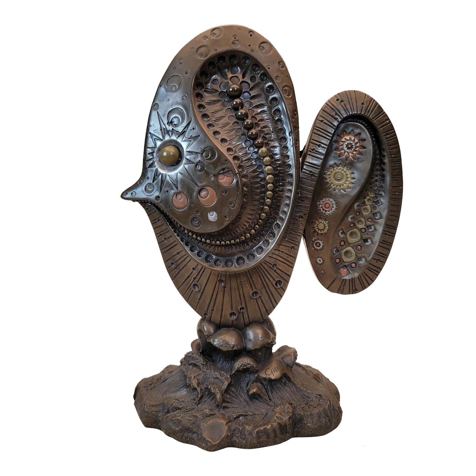 Mid Century Giovanni Schoeman Fish Sculpture | Chairish