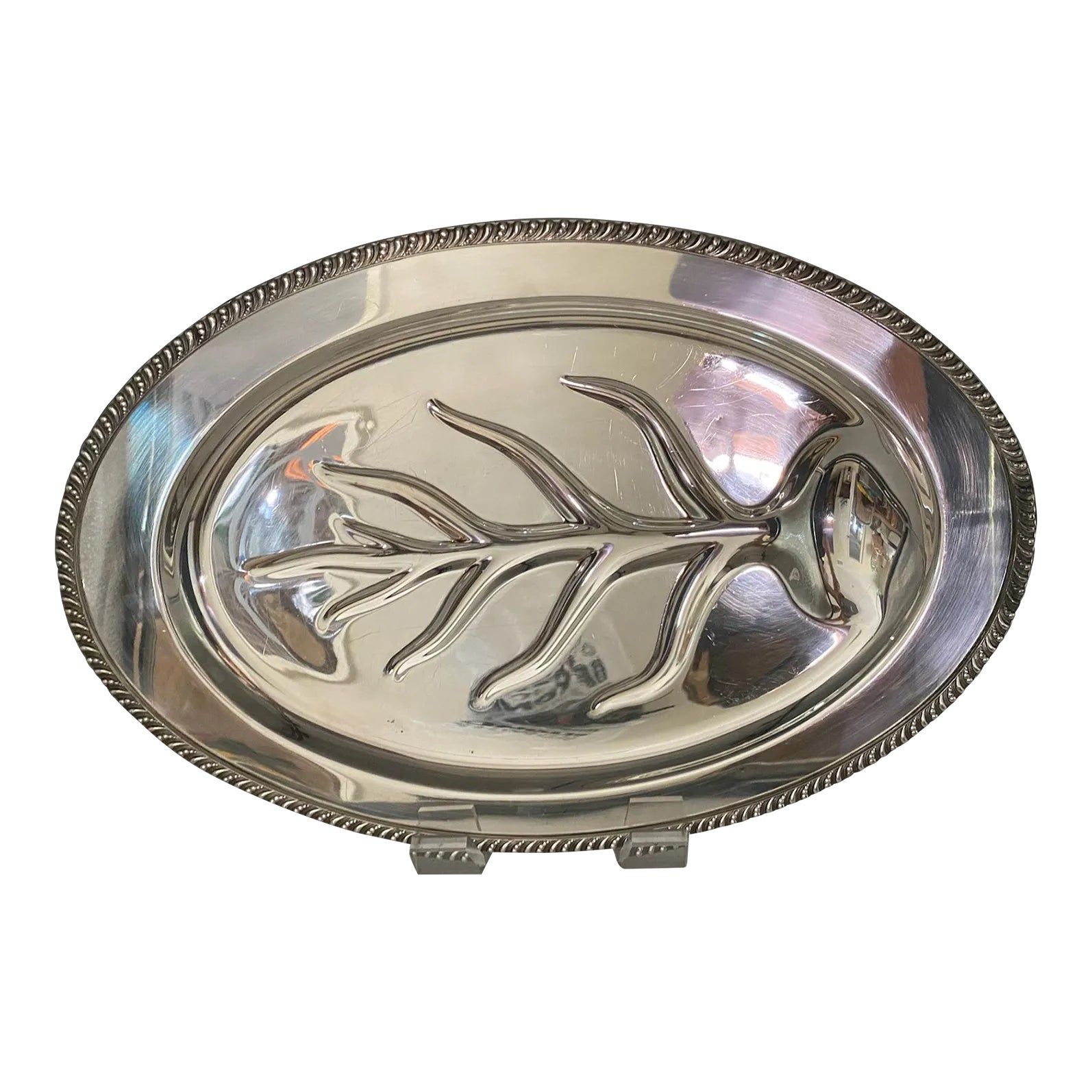 Vintage Wm Rogers Silver Plated Avon #3610 Meat Tray | Chairish