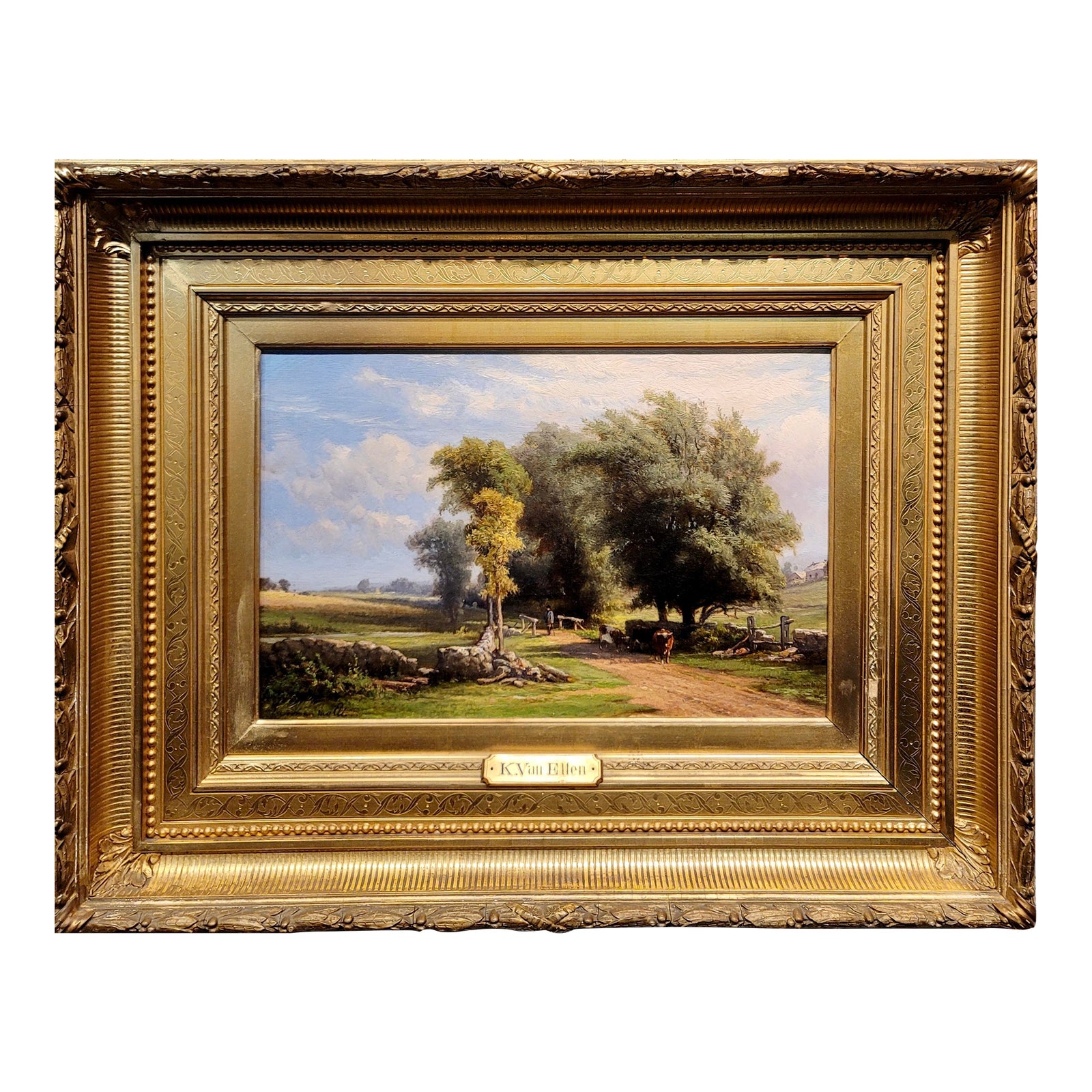 Hendrik-Dirk Van Elten -Farm Landscape in New York State-19th Century ...