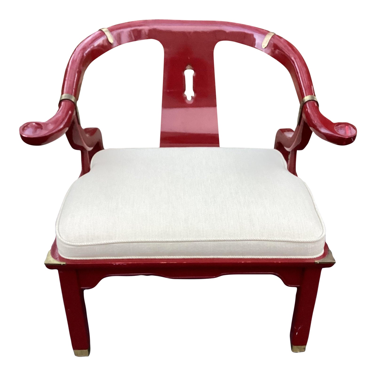 1970s Hollywood Regency Chinese Style Lounge Chair by Century Furniture ...