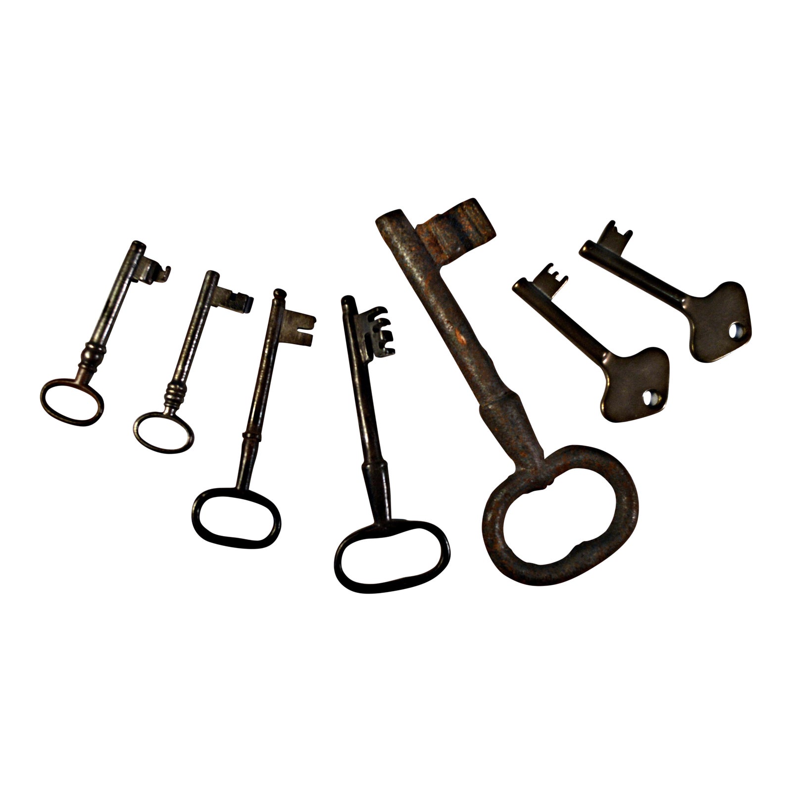 Antique Key Collection - Set of 7 | Chairish