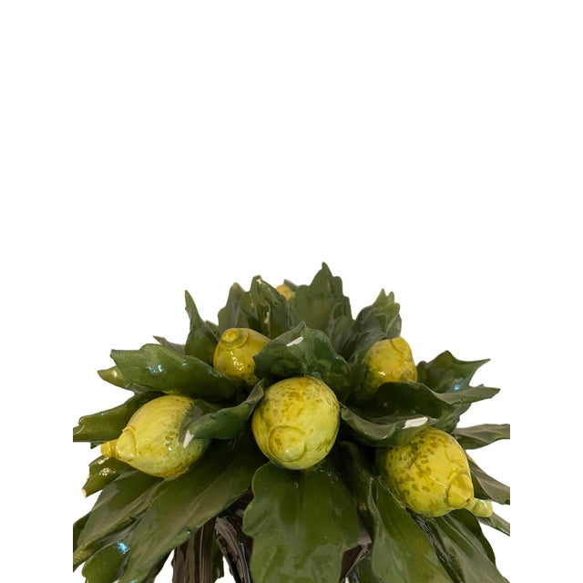 Italian Ceramic Lemon Tree in Pot | Chairish