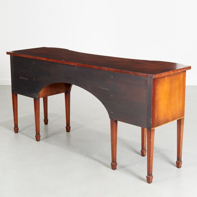 Late 19th Century Antique Sheraton Style Inlaid Mahogany Sideboard ...