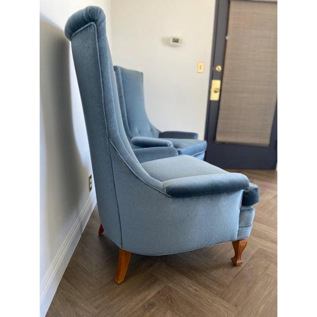 Regency-Esque/Vintage Beauties, Tall Mohair Chairs - a Pair | Chairish
