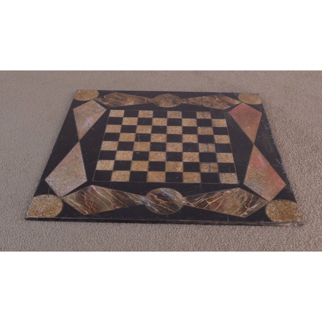Antique Slate Chess Game Board (A) | Chairish