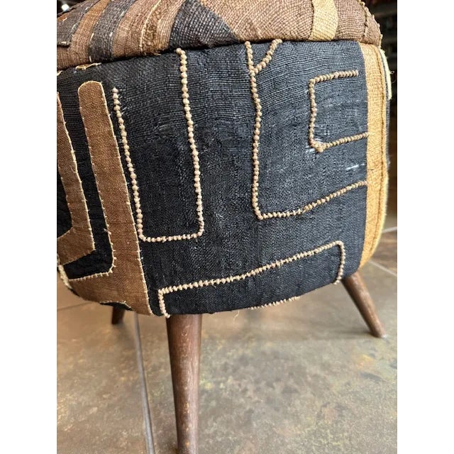 Vintage African Kuba Ottoman | Chairish