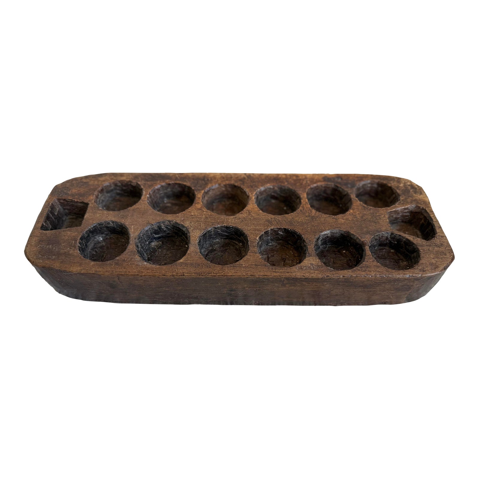 Vintage Wood Mancala Board | Chairish