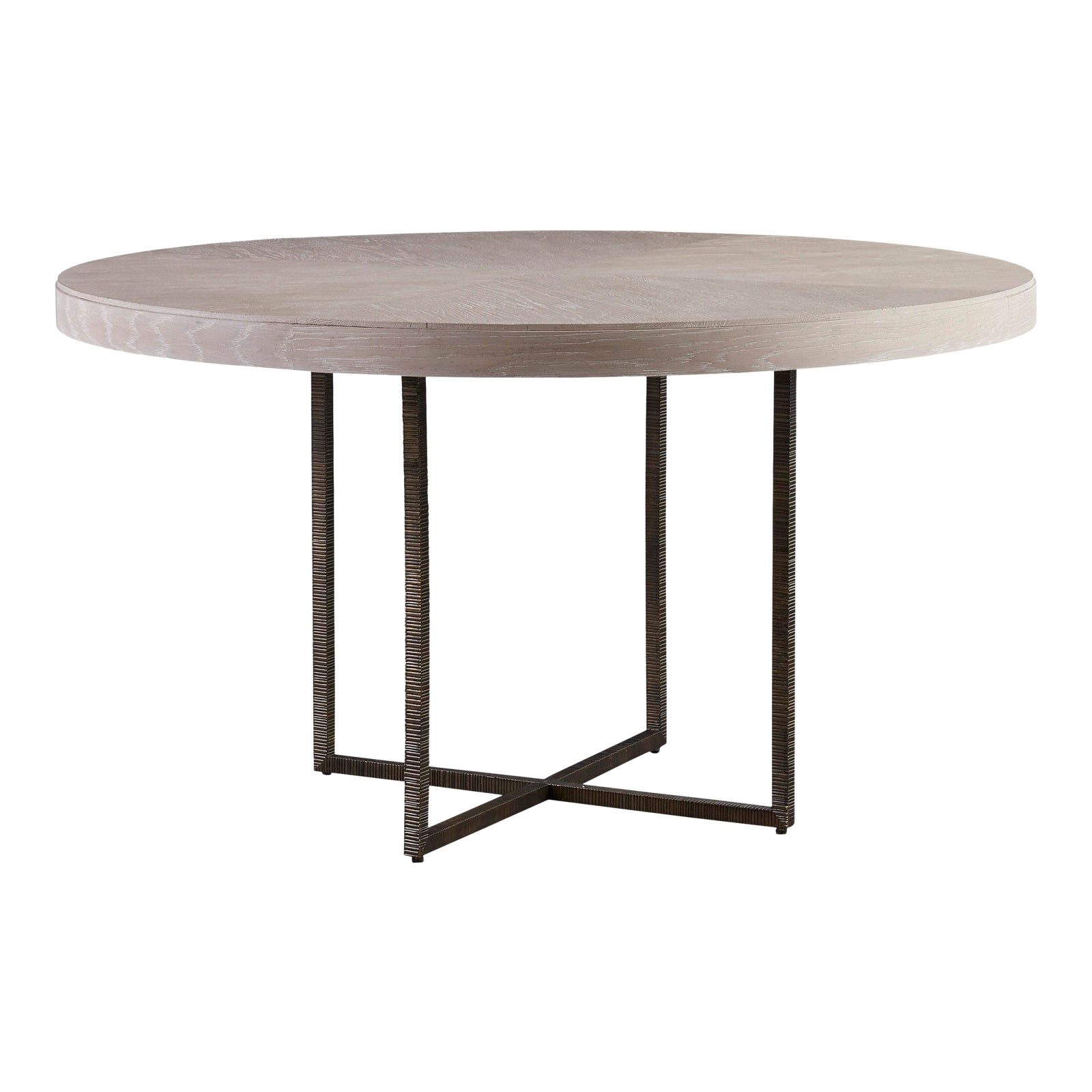 Modern Robards Beige Round Dining Table | Chairish