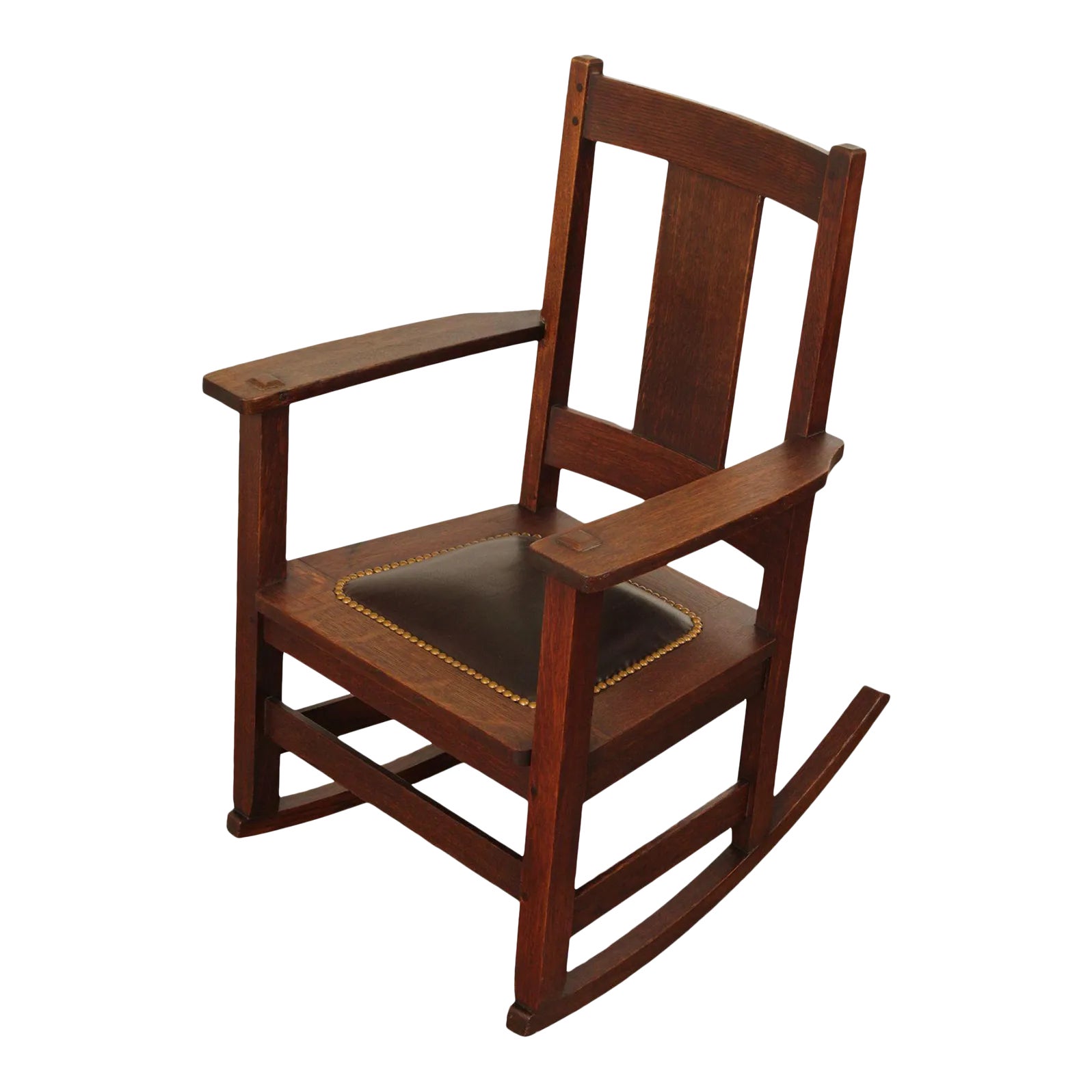 Antique Limbert Mission Oak Rocker | Chairish