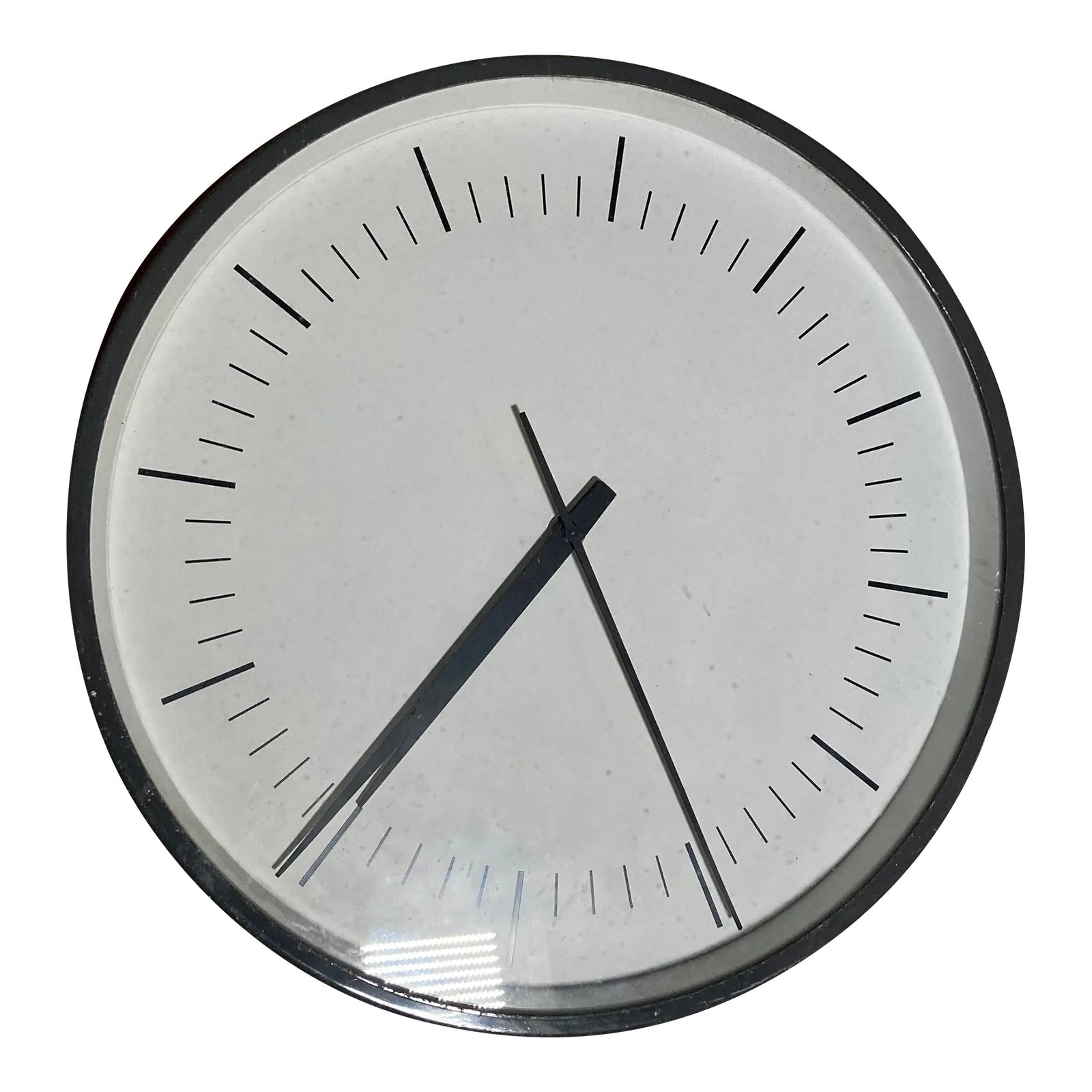 Mid-Century Modern City Hall Wall Clock for Gefa, 1960s | Chairish