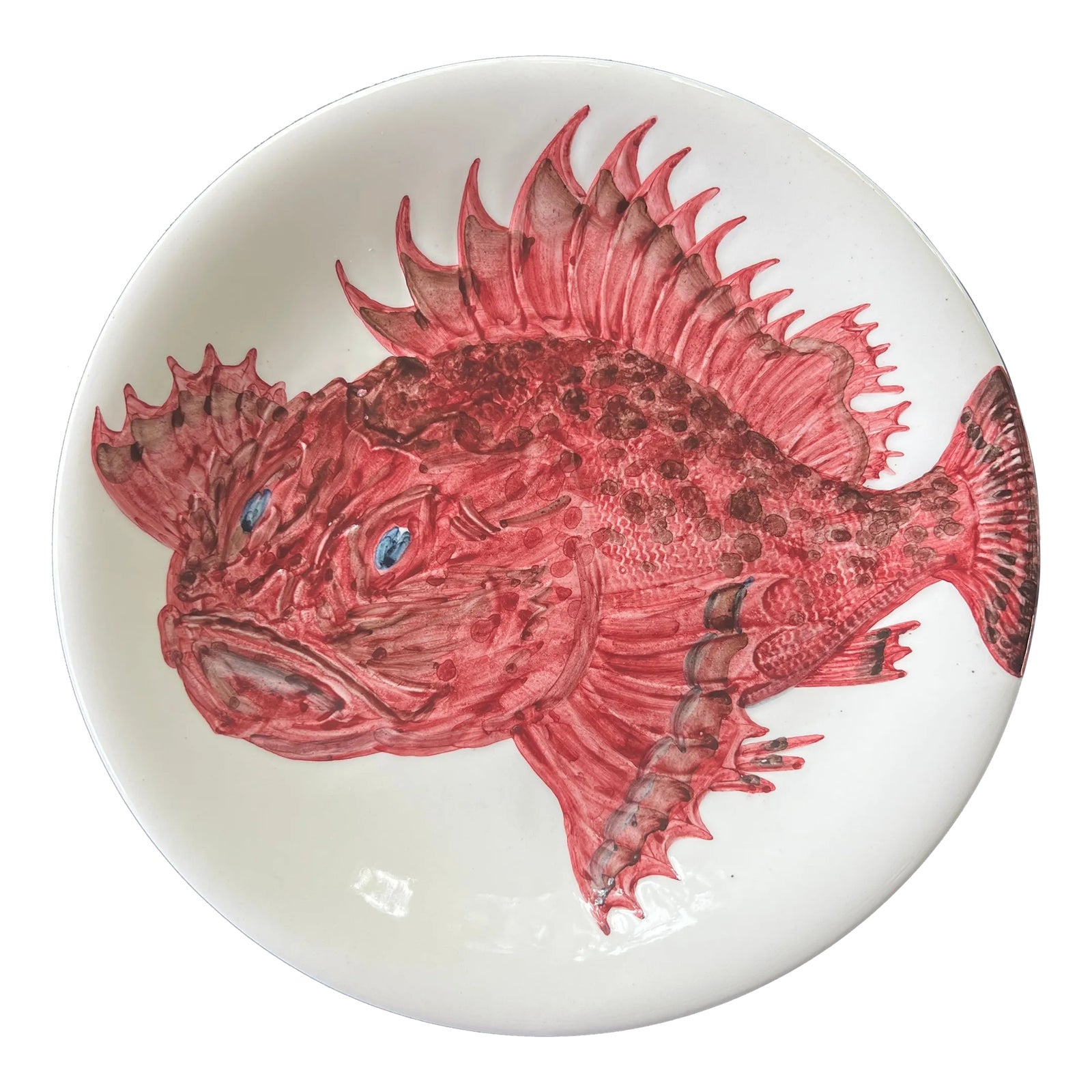 1970s La Rascasse/ Scorpion Fish Plate French | Chairish