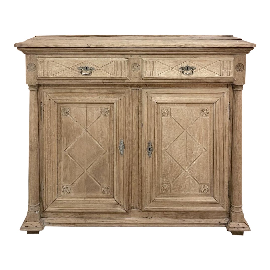Early 19th Century French Directoire Period Stripped Oak Buffet | Chairish