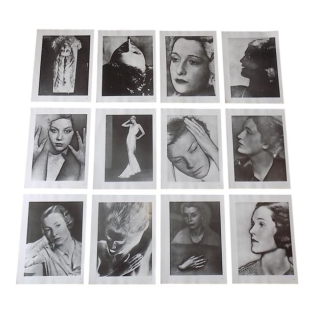 Vintage Man Ray Surrealist Female Photographic Prints - Set of 9 | Chairish