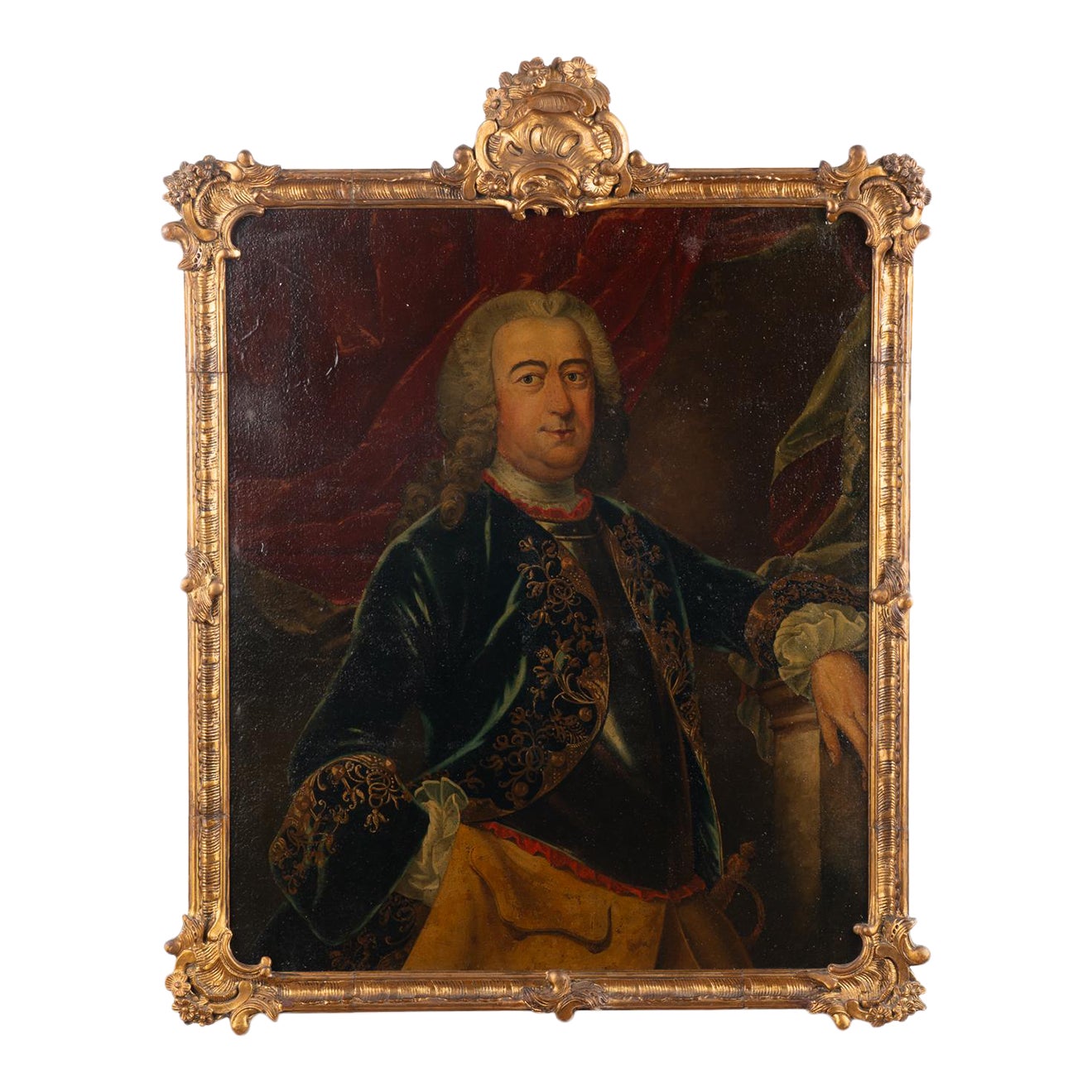 Large Original Oil Portrait Painting of Gentleman, France Circa 1770 ...