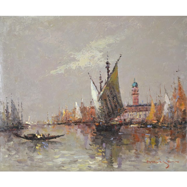 1990s Venetian Lagoon With St. Marks Morgan Impressionist Inspired ...
