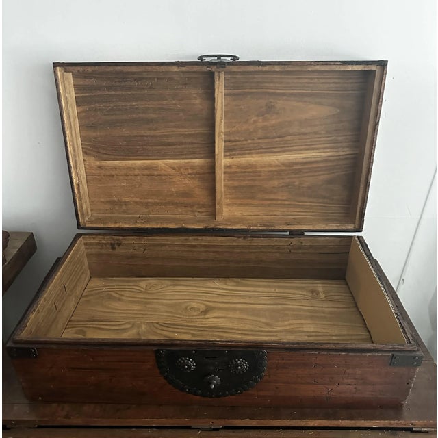 Japanese Antique Samurai Trunk | Chairish