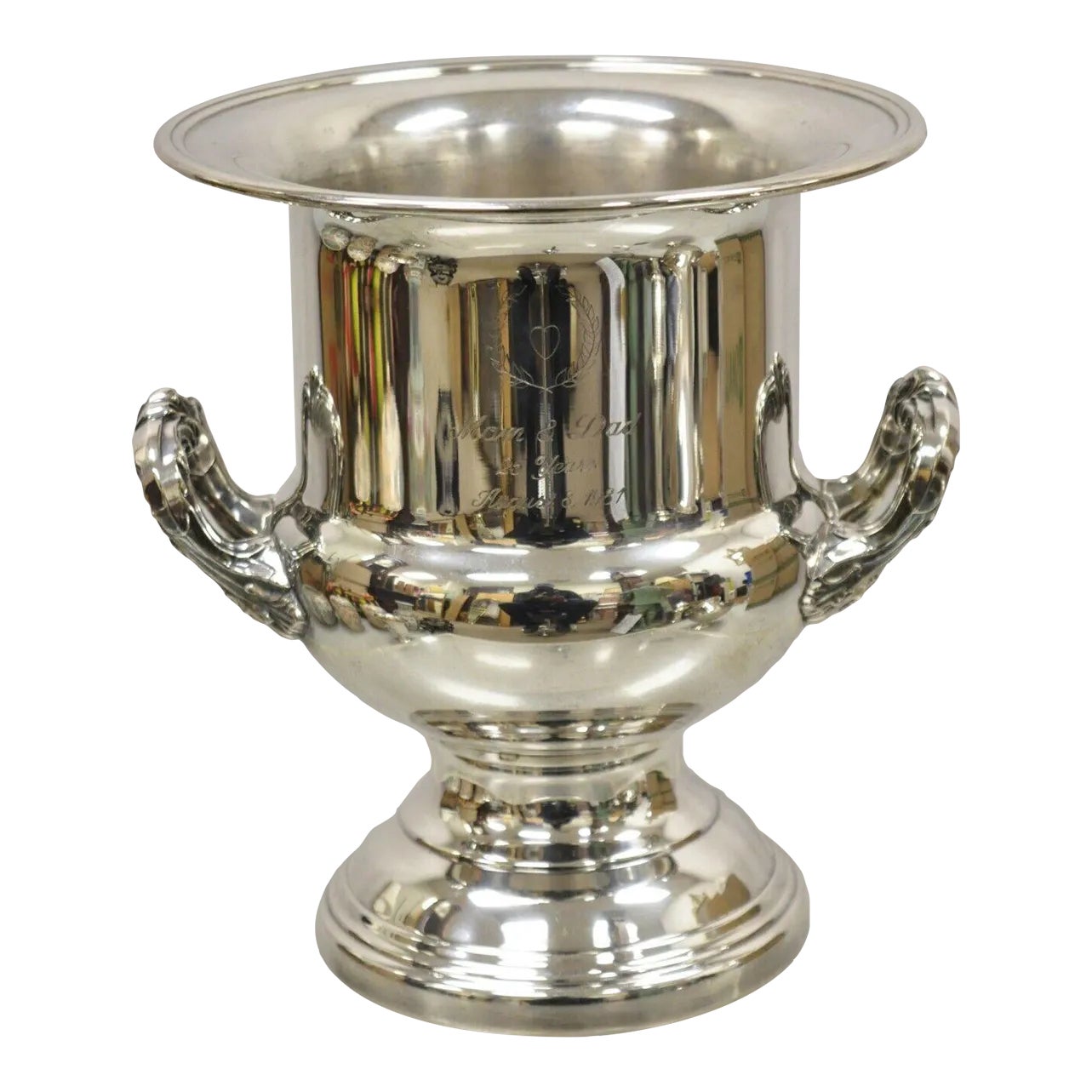 Vintage Newport Gorham Silver Plated Trophy Cup Champagne Chiller Wine ...