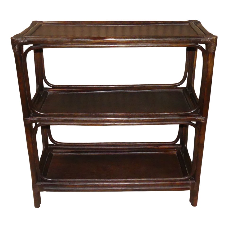 Light Vintage Bentwood Bamboo Shelf, 1970s | Chairish