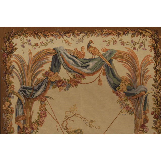 Late 20th Century French Rococo Style Large Custom Framed Tapestry ...