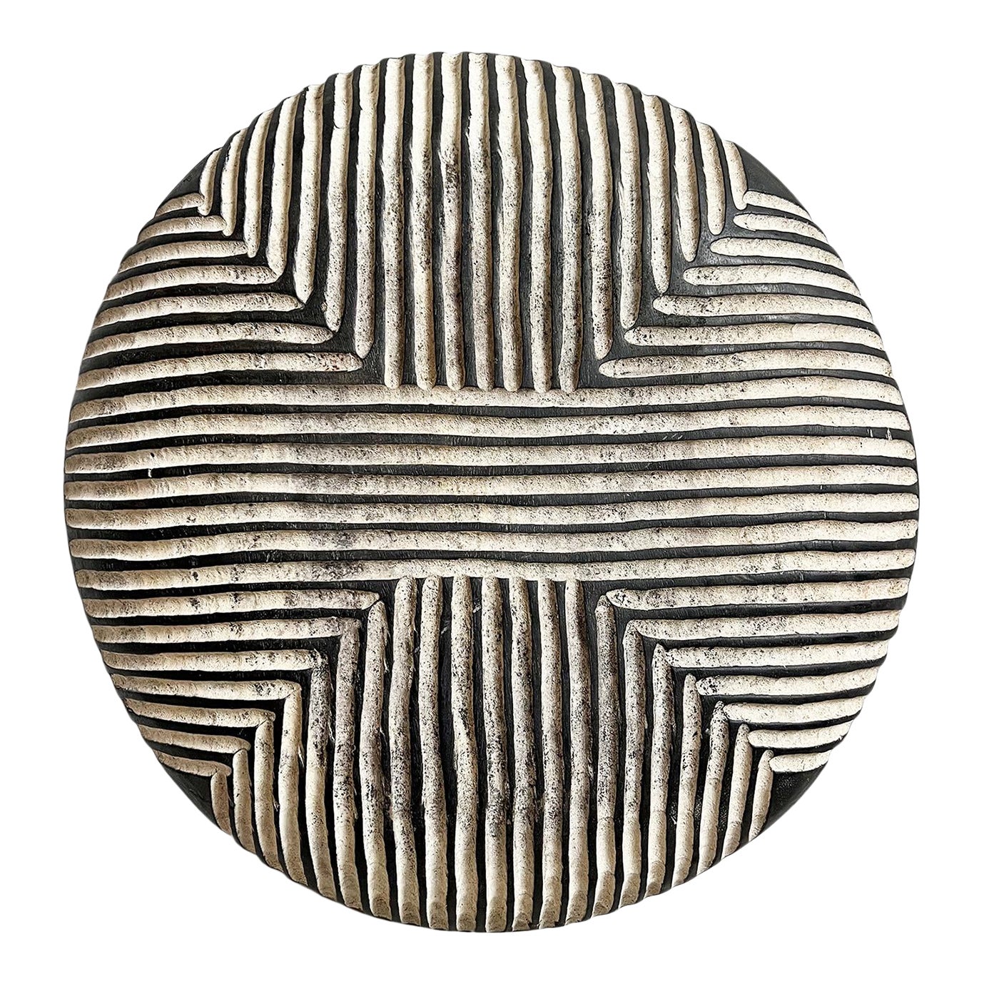 Vintage Zulu Round Shield Wall Decor | Chairish