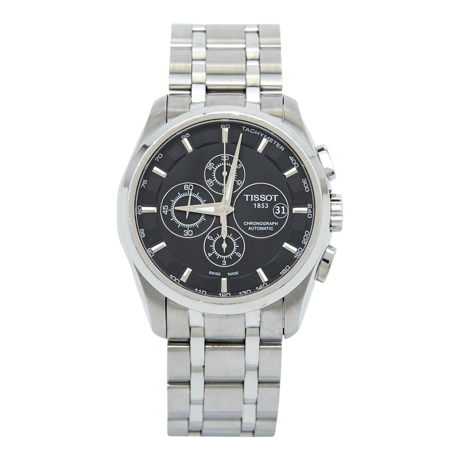 Tissot Black Stainless Steel Couturier T035.627.11.051.00 Men's ...