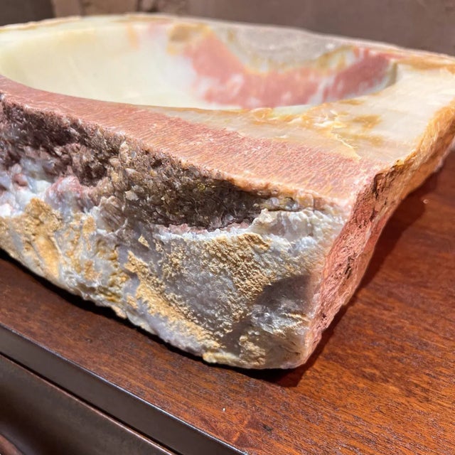 Carved Natural Quartz Stone Sink Basin | Chairish