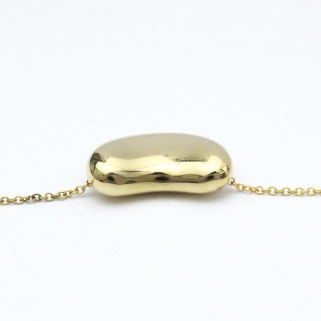 Tiffany Bean Yellow Gold [18K] No Stone Men,Women Fashion Pendant ...