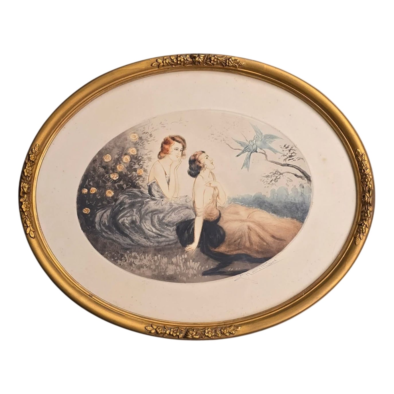 Charles Marie Alexandre Naillod, the Dove, 1920s, Ink & Glass & Wood ...