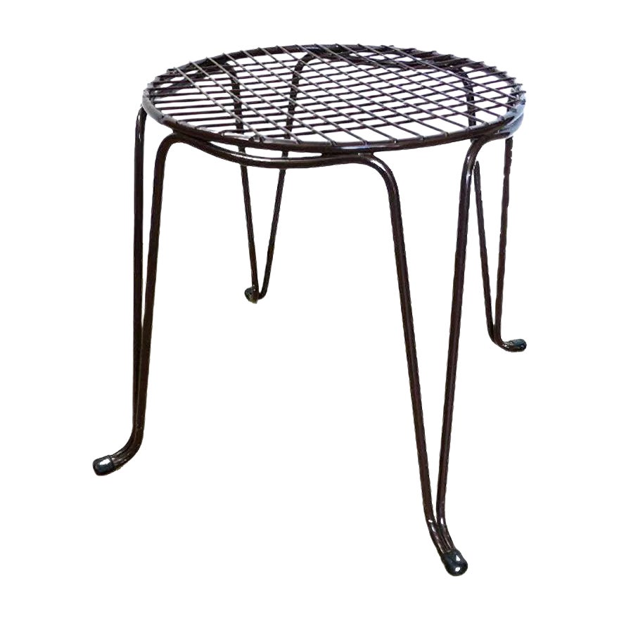 Vintage Wire Mesh Stool, 1960s | Chairish