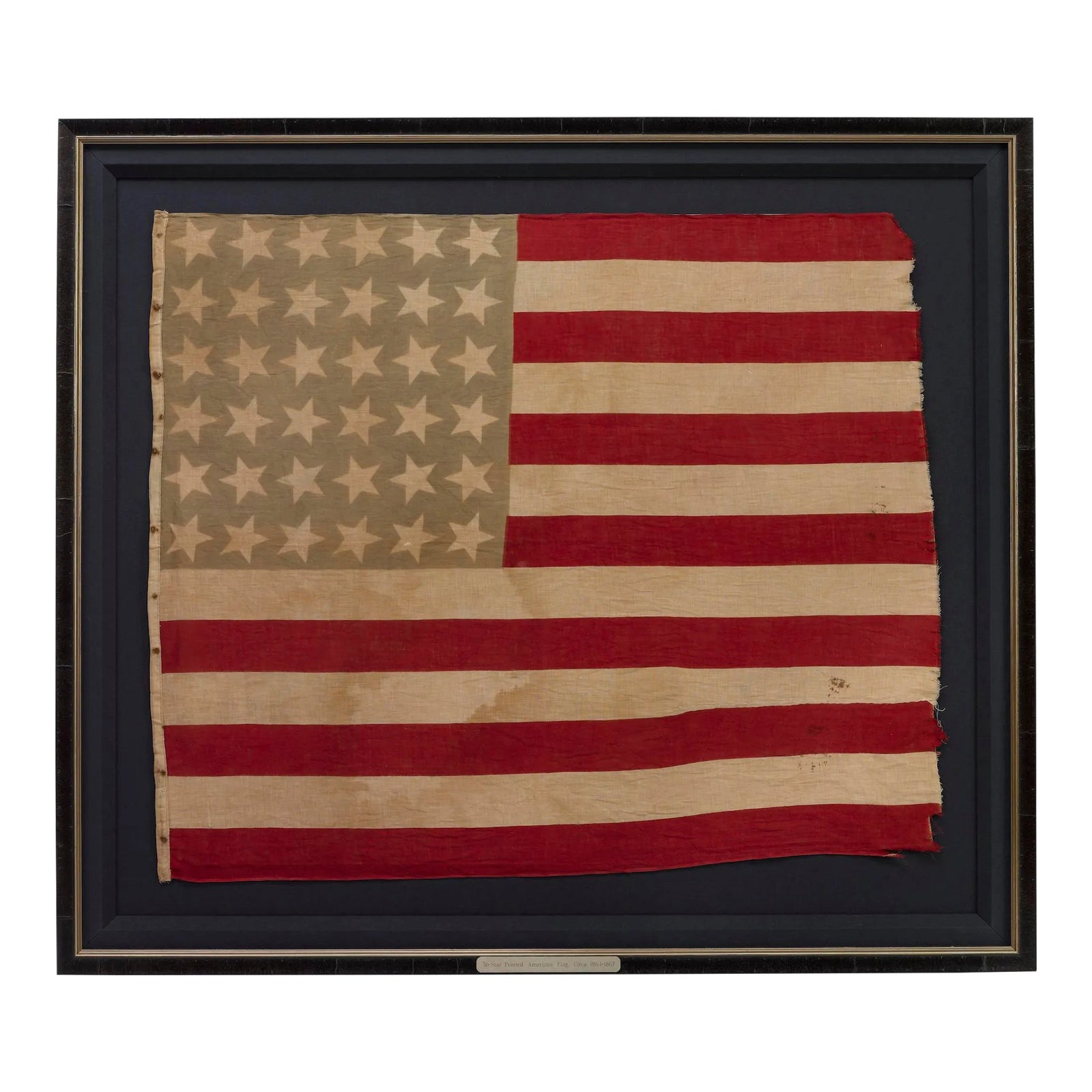 36-Star Printed American Flag, Circa 1864-67 | Chairish