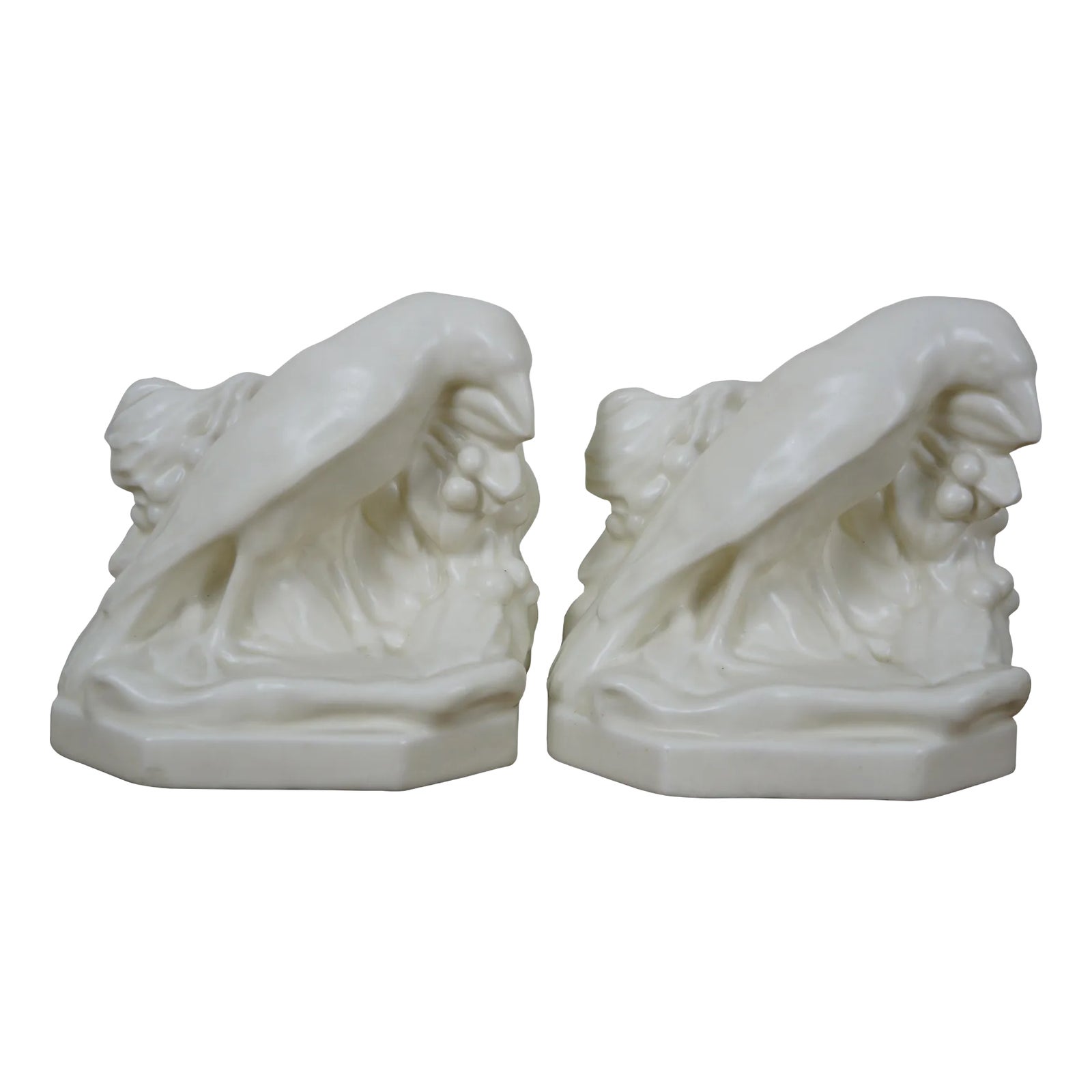 1939 Rookwood William McDonald 2275 Rook Raven Bird Bookends - a Pair ...