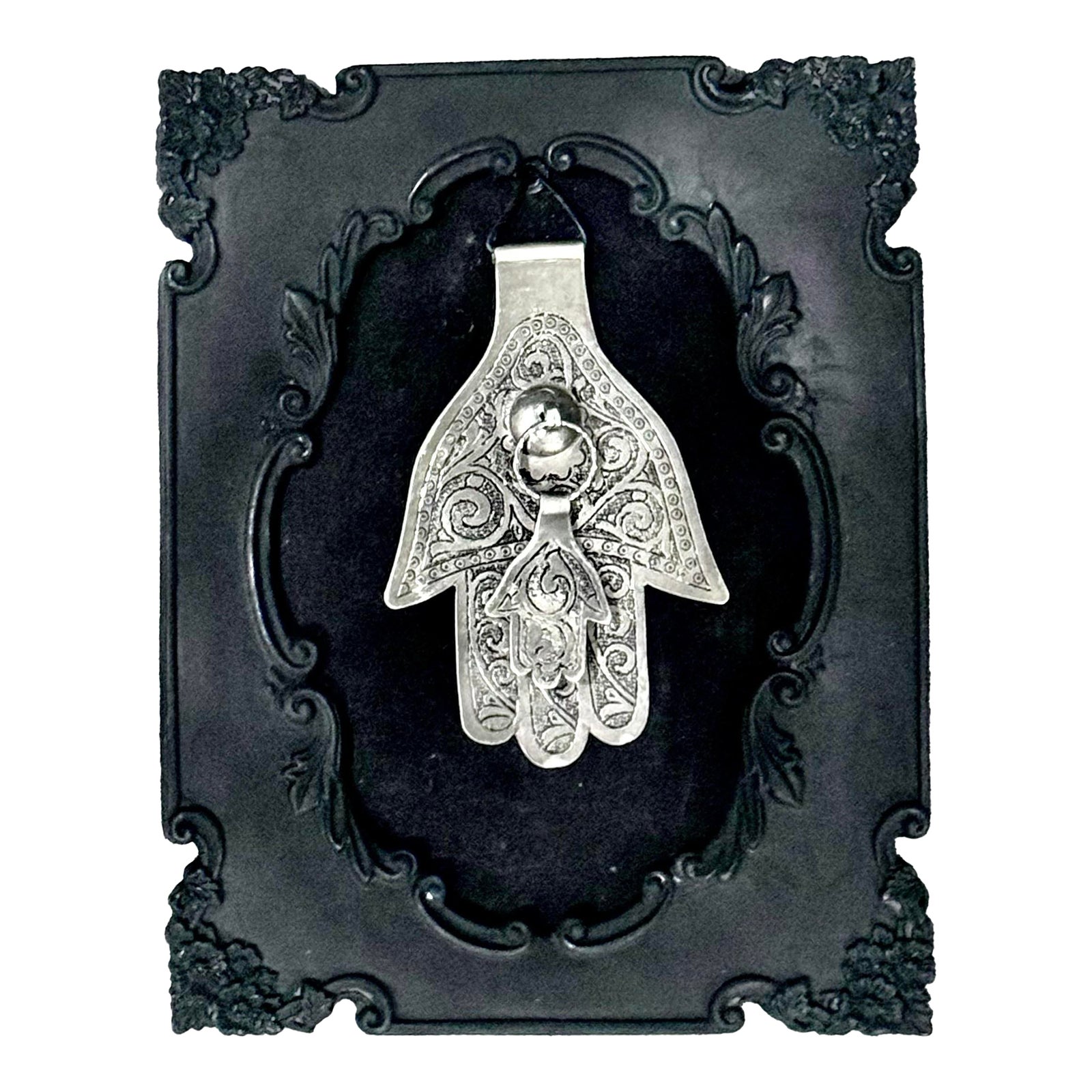 Hamsa, the Hand of Fatima Vintage Handmade Moroccan Engraved Silver ...